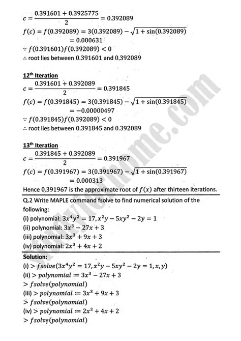Exercise 121 Introduction To Numerical Methods Mathematics 12th