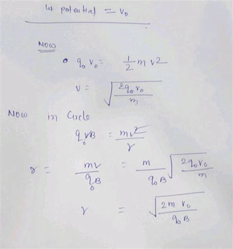 A Proton A Deuteron And An A Particle Accelerated Through The Same Potential Difference Enter