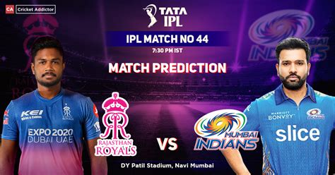 Rajasthan Royals Vs Mumbai Indians Match Prediction Who Will Win The