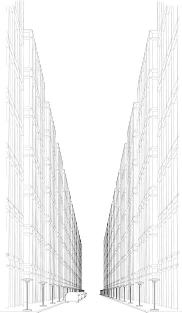 Premium Vector 3d Illustration Of Building Project