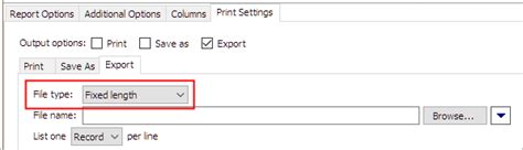 How Do I Export A Report As A Fixed Length File