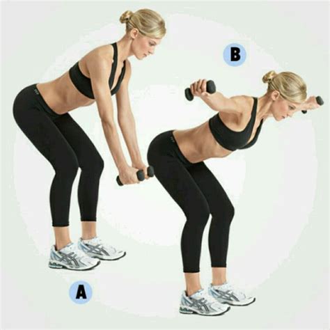 Dumbbell Row To Reverse Fly By Alicia Rodriguez Exercise How To Skimble