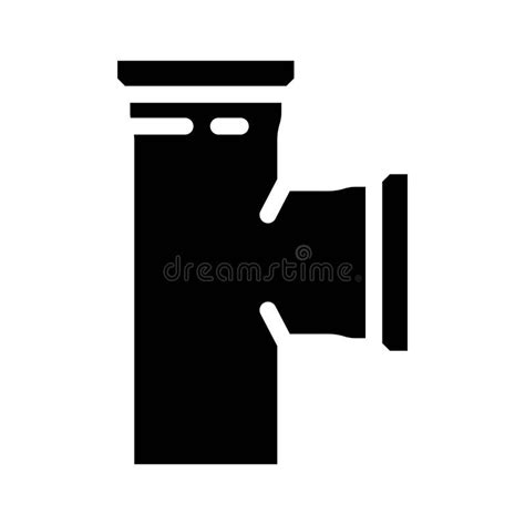 Gas Pipeline Glyph Icon Vector Illustration Stock Illustration Illustration Of Symbol
