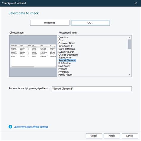 Creating Ocr Checkpoints Testcomplete Documentation
