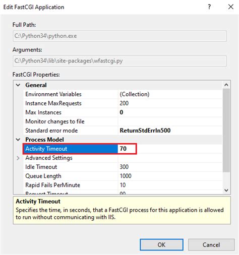 Iis 7 Unknown Fastcgi Error Occurred Python Web Api Stack Overflow