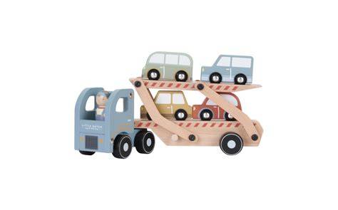 Little Dutch Houten Truck Fsc Met 4 Autos En Popje Dreamland