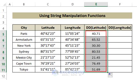 Convert Latitude And Longitude To Decimal Degrees In Excel 2 Methods