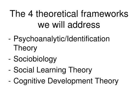 PPT Theoretical Perspectives On Sex And Gender PowerPoint Presentation ID