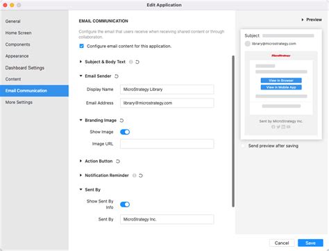 Configure Notification Emails When Sharing Content In Library
