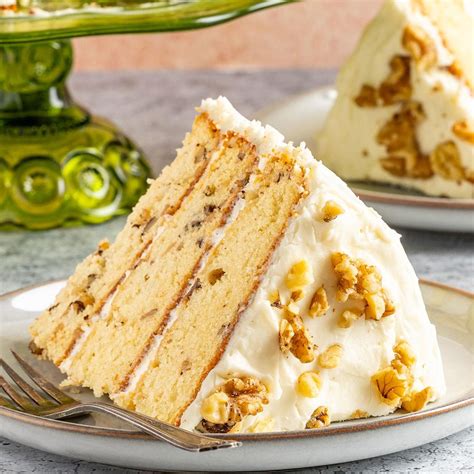 Yellow Walnut Cake Mothers Walnut Cake