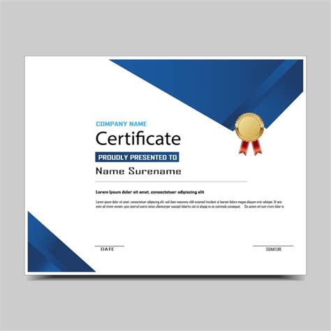 Premium Vector Certificate Design