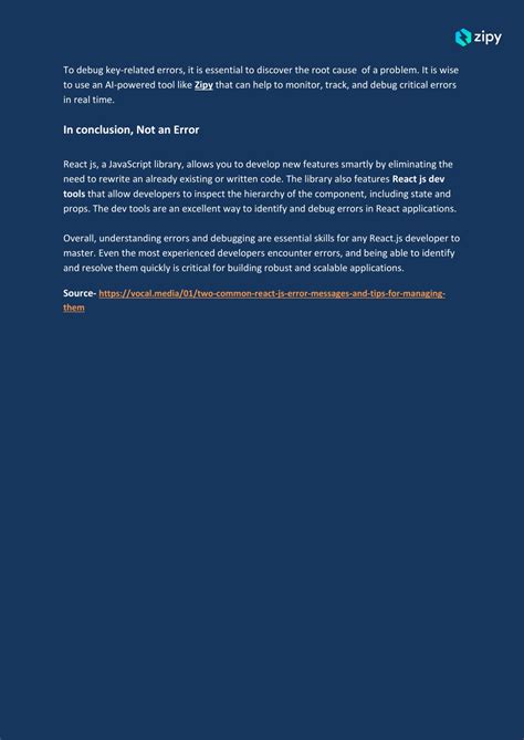 Ppt Two Common React Js Error Messages And Tips For Managing Them Powerpoint Presentation Id