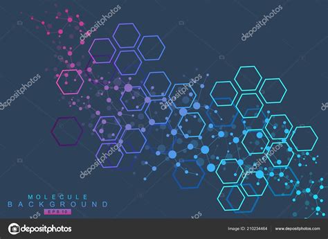 Hexagonal Abstract Background Big Data Visualization Global Network
