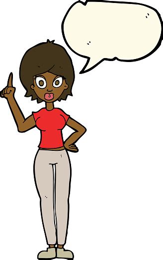 말풍선이 있는 여자 설명하기 자신의 침봉 말풍선을 그리기에 대한 스톡 벡터 아트 및 기타 이미지 그리기 낙서 드로잉 대화