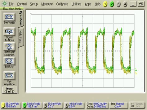 The PLL Lock Waveform At 62 5 MHz Green Line Reference Clock And Download Scientific Diagram