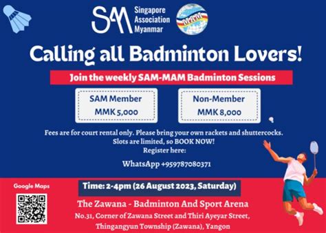 Calling All Badminton Lovers Join The Week 8 Of Weekly Sam Mam