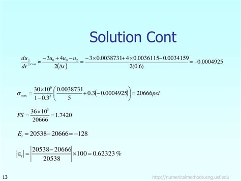 PPT Finite Difference Method PowerPoint Presentation Free Download ID 1073403