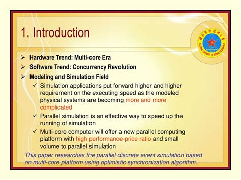 ppt optimistic parallel discrete event simulation based on multi core