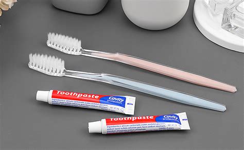 Hqslsund 100 Pcs Disposable Toothbrushes With Toothpaste Individually