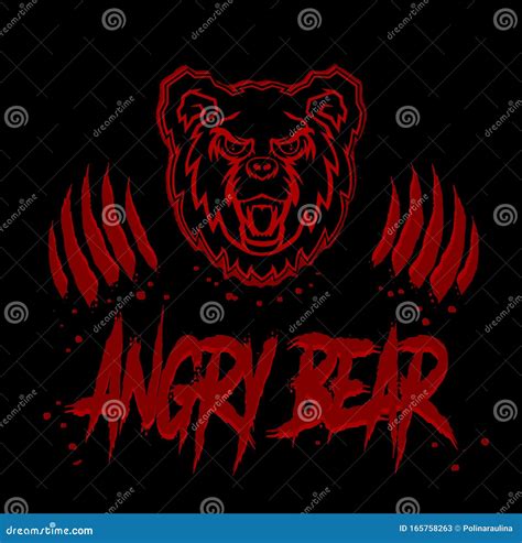Angry Bear Stencil