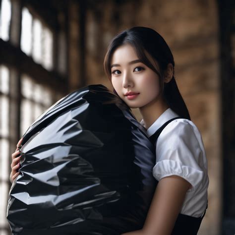 Cute Girl Hugging Her Garbage Bag 06 By Gtbag On Deviantart