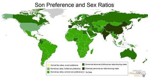 Son Preference And Sex Ratios Across The World Maps On The Web