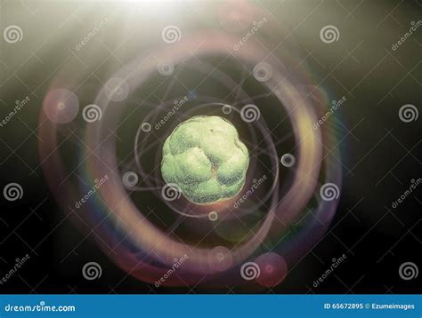 Atom Particle Stock Illustration Illustration Of Mass