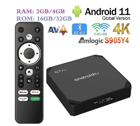G7 Pro Android 11 Android Box 4k Amlogic S905y4 2gb Ram 16gb 4gb