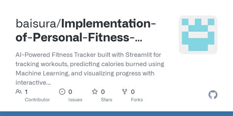 Github Baisuraimplementation Of Personal Fitness Tracker Using