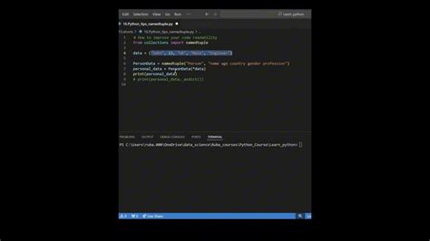 Python Tips Improve Your Code Readability Using Namedtuple Function Youtube