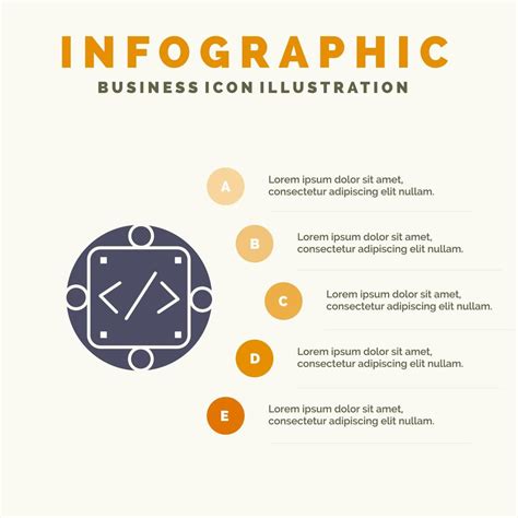 Code Custom Implementation Management Product Solid Icon Infographics 5