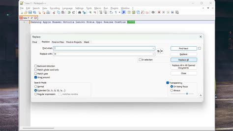 How To Replace A Character With A Newline In Notepad