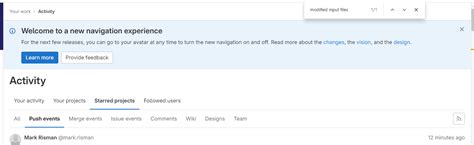list gitlab push events stack overflow
