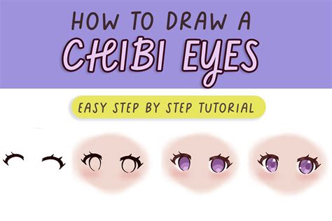 How To Draw Chibi Eyes [easy For Beginners] Draw Cartoon Style
