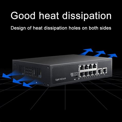 Comfast Cf Sg181p 10 Port Gigabit Poe Ethernet Switch 20gbps Backplane Bandwidth Monitoring