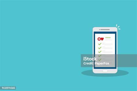 온라인 의료 보고서 의료 문서 건강 보험 개념 평면 디자인 벡터 일러스트 레이 션 개념에 대한 스톡 벡터 아트 및 기타 이미지 개념 건강 진단 건강관리와 의술