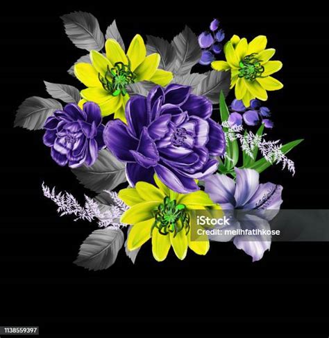 꽃 그림밝은 분홍색 생생한 꽃 녹색 잎 결혼식 정지 인사말 배경 화면 패션 배경 텍스처 Diy 포장지 카드와 꽃다발 0명에 대한 스톡 벡터 아트 및 기타 이미지 Istock