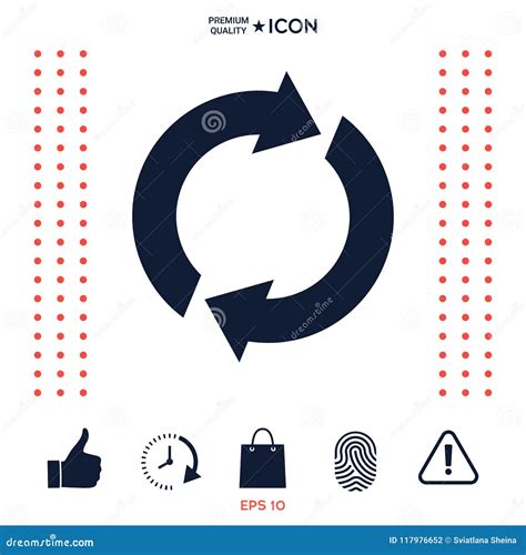 Reset Button Reload Arrows Stock Vector Illustration Of Recycling Sign