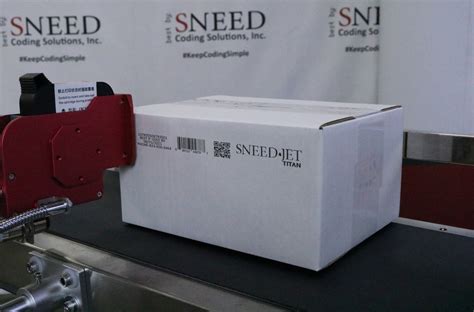 sneed jet® titan date lot batch inkjet coder