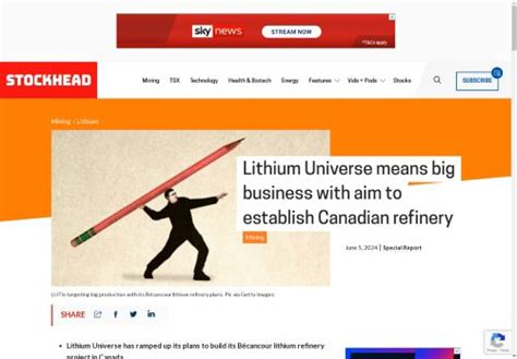 In The Media Lithium Universe Asx Lu7