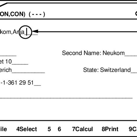 The CUI Interface Of The Data Base Management System With The Download Scientific Diagram