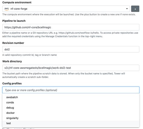 Bug Profile Not Recognized Issue 300 Seqeralabs Nf Tower GitHub