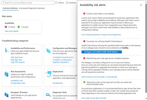 Résoudre Les Problèmes Grâce Aux Diagnostics Azure App Service