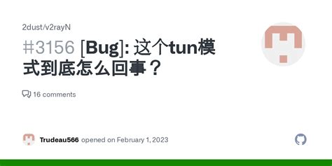 Bug 这个tun模式到底怎么回事？ · Issue 3156 · 2dustv2rayn · Github