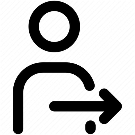 User Logout Arrow Exit Person Log Out Account Icon Download On