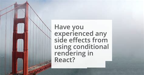 React Jobs On Linkedin Stop Conditional Rendering In React Without Knowing This Andand And Ternary