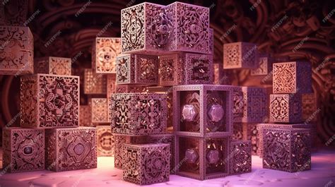 Premium Photo A Stack Of Cubes With The Wordsteampunkon The Top