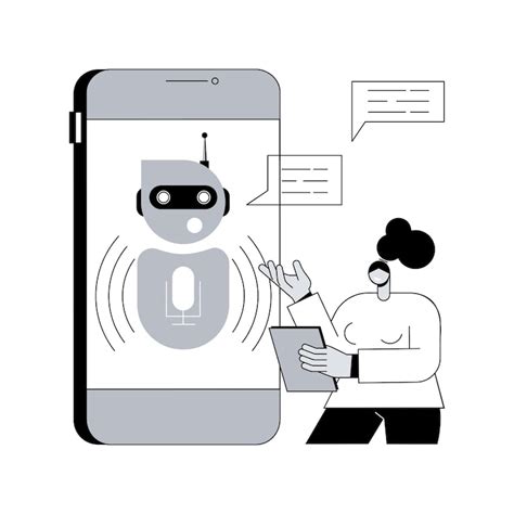Premium Vector Chatbot Voice Controlled Virtual Assistant Abstract