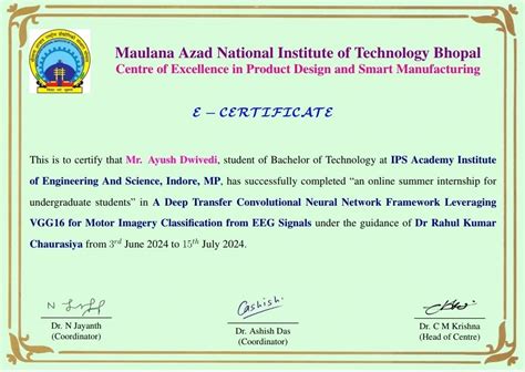 ayush dwivedi on linkedin research internship manitbhopal eeg