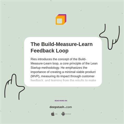 The Build Measure Learn Feedback Loop Deepstash